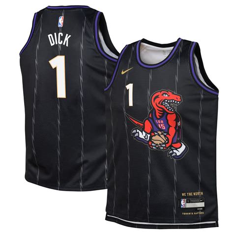 Toronto Raptors Nike City Edition Swingman Jersey 2024 Black Grady