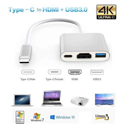 Jual Converter USB Type C In Type C HDMI USB Shopee Indonesia