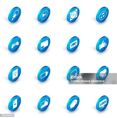 빨리 감기 비닐 디스크 음표 톤 게임 패드 태블릿 문서 폴더 손 모양 및 레트로 오디오 카세트 테이프 아이콘을 설정합니다 벡터 3차원 형태에 대한 스톡 벡터 아트 및 기타