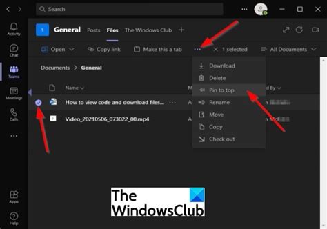 How To Pin A File In Teams To The Top