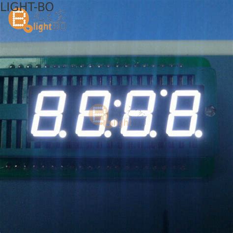 Common Cathode 4 Digit 7 Segment Led Display Bright White 0 39inch