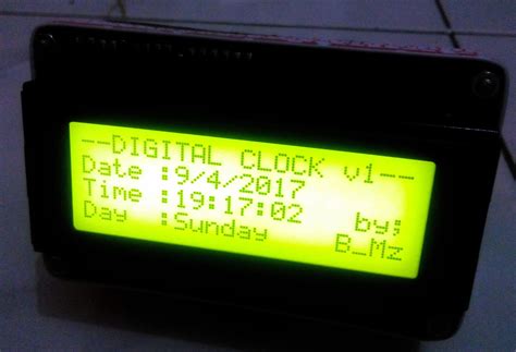 Jam Digital Lcd 20x4 Arduino Arduino Real Time Clock Lcd 20x4