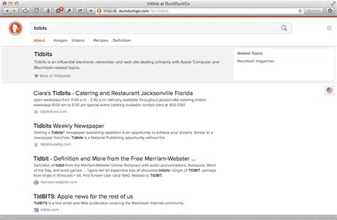 Search In Private With Duckduckgo Tidbits