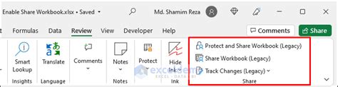 How To Enable Share Workbook In Excel Exceldemy