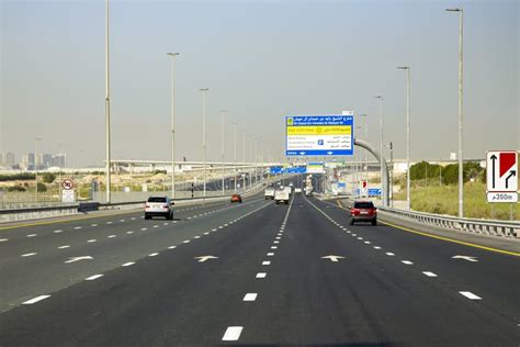 Modern Six Lane Road With Car Movement At EXPO 2020 Editorial Image Image Of High Bridge