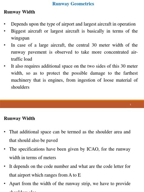 01 Runway Width And Sight Distance Pdf