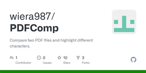 GitHub Wiera PDFComp Compare Two PDF Files And Highlight Different Characters