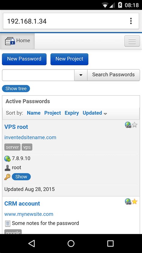 Team Password Manager Tour With Screenshots