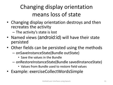 ppt creating android user interfaces using layouts powerpoint