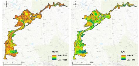 Map Of The Spatial Variability Of The Normalized Difference Vegetation
