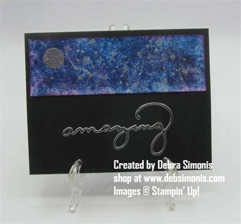 Night Sky With Brusho Deb S Stampin Grounds