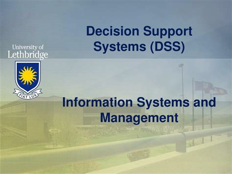 PPT Decision Support Systems DSS Information Systems And Management PowerPoint Presentation