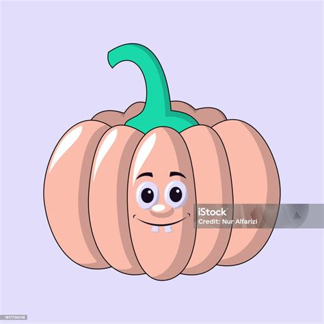 귀여운 만화 납작한 과일 또는 야채 캐릭터 귀여운 만화 캐릭터가 있는 현대적인 일러스트 만화 캐릭터의 손으로 그린 낙서 현대 만화 스타일로 설정됩니다 0명에 대한 스톡 벡터