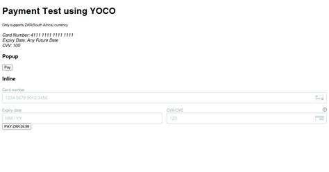Yoco Codesandbox