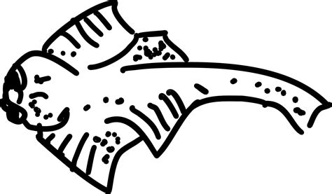 Angel Shark Illustration Vector On White Background 13784907 Vector Art At Vecteezy
