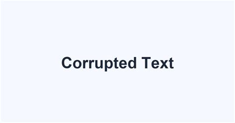 Corrupted Text Generator Texttoolz