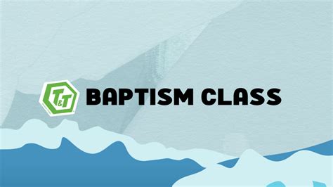 Believers Baptism · Tandt Baptism Class Appleton · Alliance Church