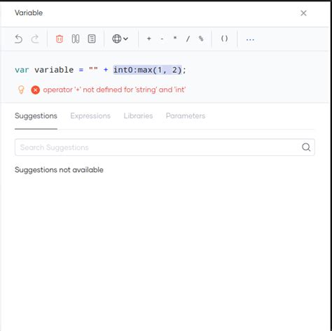 Second Level Suggestions Are Not Provided For Library Functions In Statement Editor · Issue 353