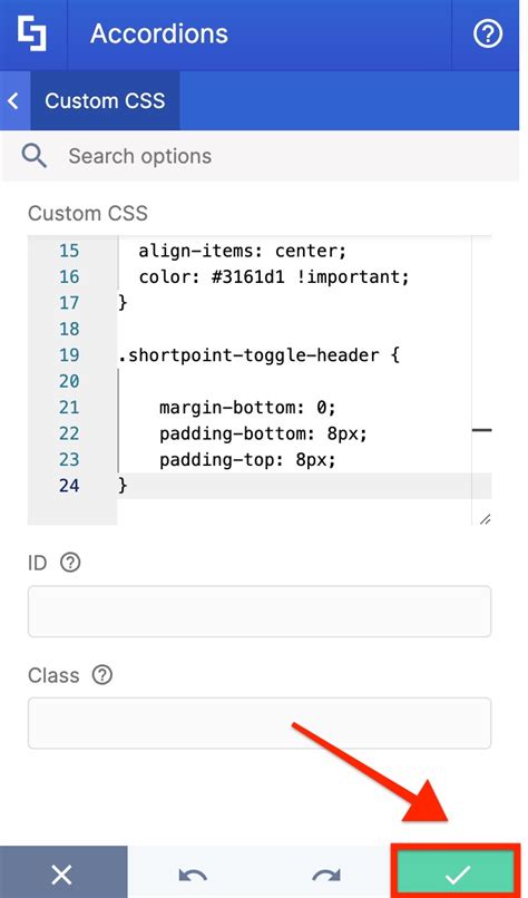How To Use Css To Achieve A Custom Shortpoint Accordions Design Shortpoint Support