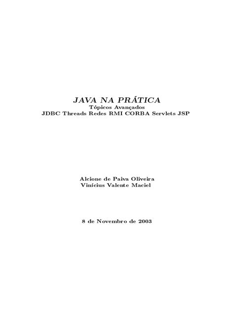 java na pratica pdf thread informática ponteiro programação de