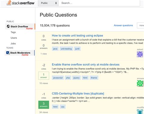 The Teams Feed Sits On Top Of The Stack Overflow Feed On The Homepage Can We Separate These