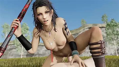 Final Fantasy 7 Remake Nayo Auf Dem Bauch Liegend Ficken Bekleidet
