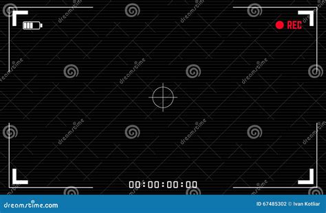Viewfinder Digital Video Camera Stock Vector Illustration Of Electronic Corner 67485302