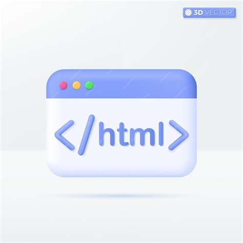 Premium Vector Web Page Development Icon Symbols Coding Language