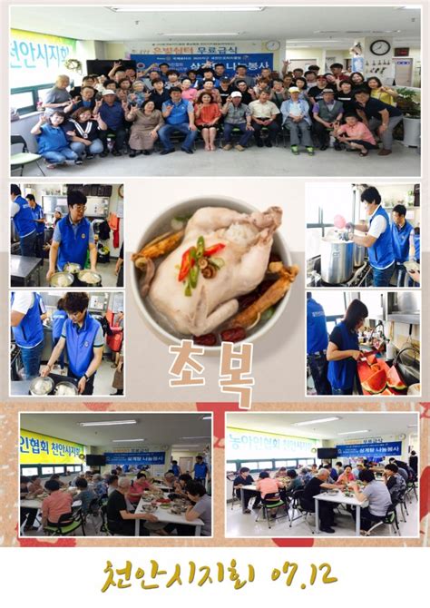 사랑의 삼계탕 나눔행사 천안시수어통역센터