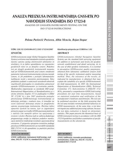 Analysis Of Gnss Rtk Instruments Pdf