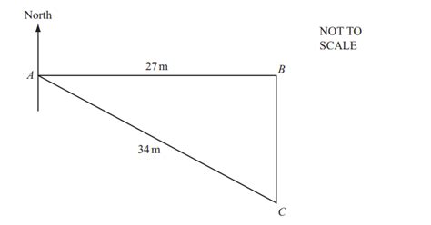 Igcse Mathematics 0580 C61 Interpret And Use Three Figure Bearings Igcse Style Questions