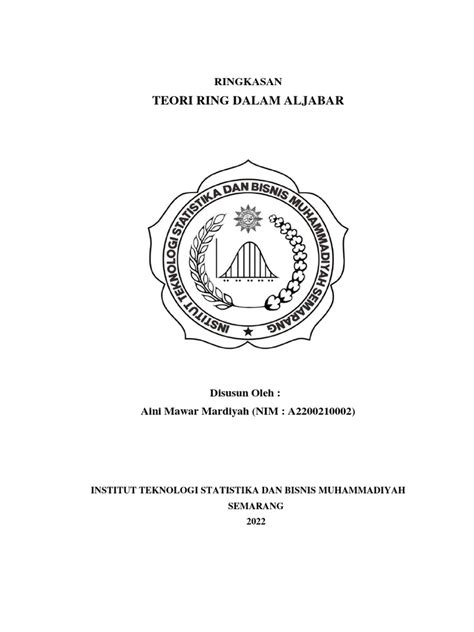 Ringkasan Teori Ring Aljabar Pdf