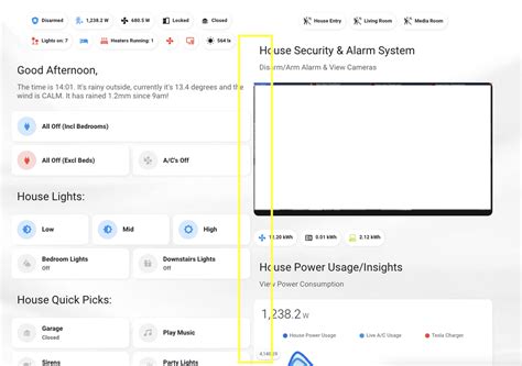 create gaps between columns on dashboard frontend home assistant