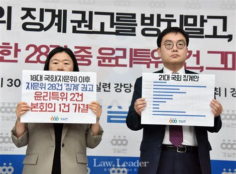 “윤리특위는 자문위 국회의원 징계 권고 방치 말고 제대로 처리”
