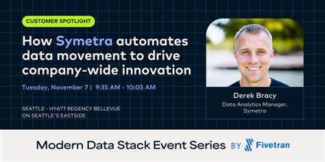 Charlie Smith On Linkedin The Fivetran Modern Data Stack Event Series Fivetran