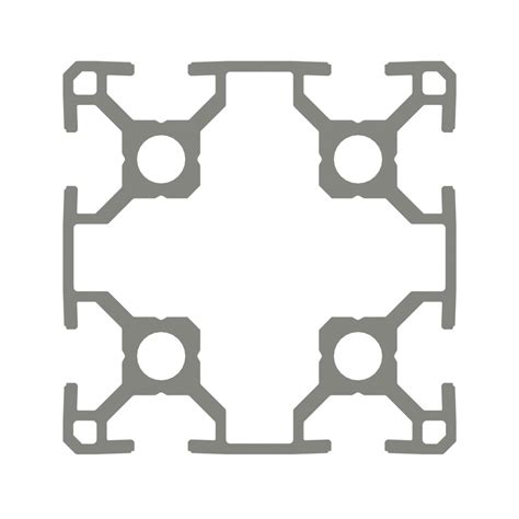 30 Series T Slotted Rail Standard Silver 60 X 60mm Profile Slot Size 8 PN 30 6060C