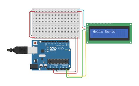 Circuit Design Lcd 16x2 I2c Tinkercad
