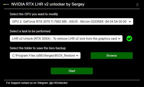 NVIDIA RTX LHR v2 Unlocker 解鎖 LHR 恢復滿血的礦力 滄者極限 滄者極限