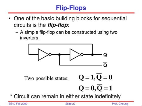 Ppt Ee40 Lec 15 Logic Synthesis And Sequential Logic Circuits Prof Nathan Cheung Powerpoint