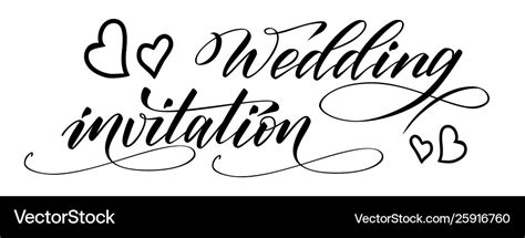 Wedding Invitation Calligraphy Fonts