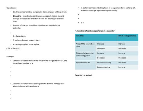 Capacitance Science Capacitance Electric Component That Temporarily Stores Charges Within A