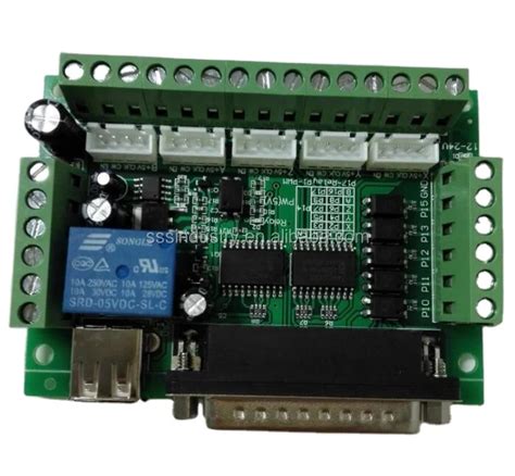 Cnc 5 Axis Interface Breakout Board For Stepper Motor Driver Cnc Mill Mach3