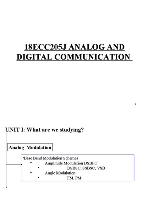 Adc Unit 1s1 S2 S3 Pdf Modulation Frequency Modulation