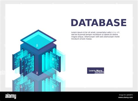 Data Center Isometric Icon Database And Cloud Data Storage Concept Pcb Slot Server Room