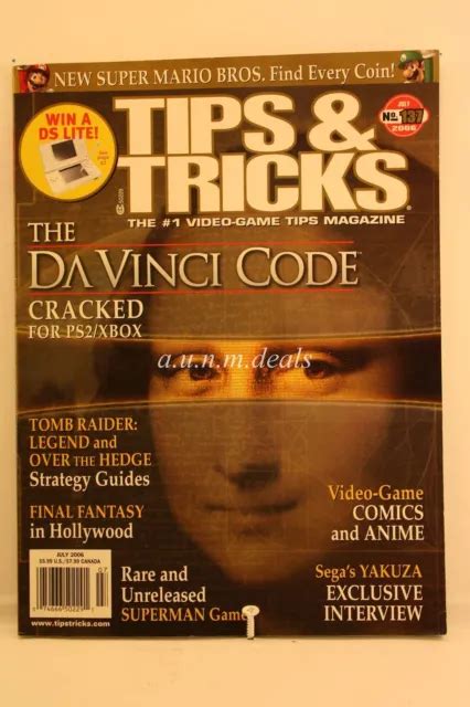 Tips And Tricks Video Game Tips Magazine No 137 July 2006 £377
