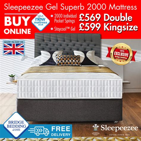 Sleepeezee Gel Superb 2000 Mattress Bridge Bedding Centre