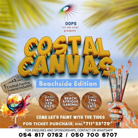Egotickets — Costal Canvas At Beachafrique Ghana Fri 14 Feb 2025 At 300 Pm Get Tickets