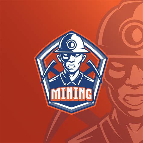 Mascot Of Mining Engineering That Is Suitable For E Sport Gaming Logo