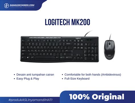 Logitech Mk200 Mouse And Keyboard Combo