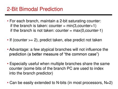 Lecture Branch Prediction Ppt Download